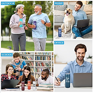 Geosar Thank You Gift for Women Men 20 oz Inspirational Tumblers with Keychains, Appreciation Tumblers, Team Motivational Encouragement Employees Gift for Coworker Friend(Multicolor, 16 Pcs)