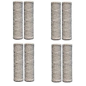 CFS – 8 Pack String Wound Sediment Water Filter Cartridges Compatible with WHKF-WHSW Models – Remove Bad Taste & Odor – Whole House Replacement Water Filter Cartridge - 5 Micron