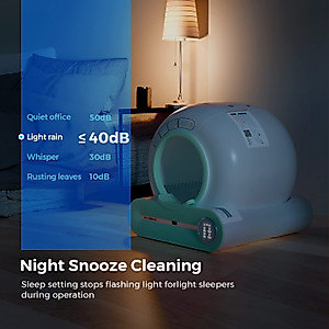 DER VIERBEINER Self-Cleaning Cat Litter Box, Automatic 65L+9L Large Capacity Cleaning Robot, APP Control/Odor Removal/Safety Protection Smart Cat Litter Box for Multiple Cats 【2023 Newest Version】