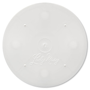 Ateco Lady Mary Plastic Cake Separator Plates, Set of 2: 8-Inch, White