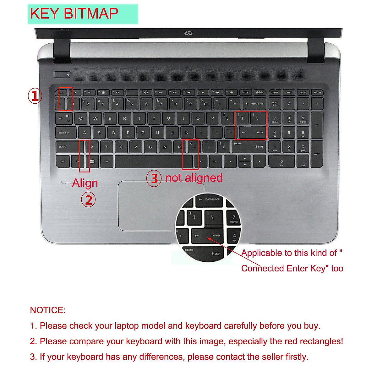 Keyboard Cover Skin Compatible for 15.6 inch HP Pavilion 15-ab 15-ac 15-ae 15-af 15-an 15-ak 15-ay 15-ax 15-as 15-ba 15-bc 15-bk Series, HP OMEN 15-ax, HP Envy x360 m6-ae151dx m6-p113dx m6-w (Rainbow)