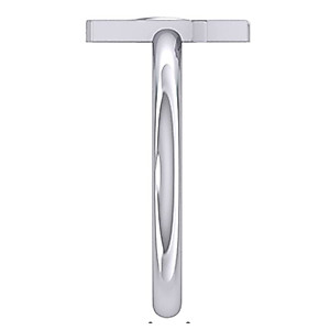 US Jewels Ladies 925 Sterling Silver Methodist Cross Ring, Size 5