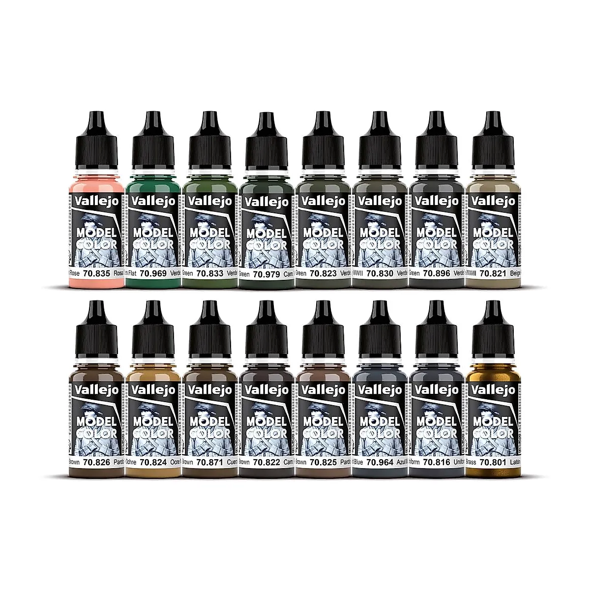 Model Color Paint Set - WWII German Camouflage Colors