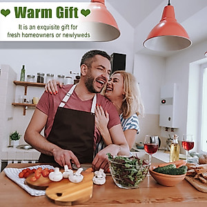 Lounsweer 2 Pcs Heart Shaped Cutting Board, 12 x 10 Inch Heart Acacia Wood Bread Board Decorative Cheese Serving Platter Tray Wooden Charcuterie Board for Meat Cheese Vegetables Valentine's Day Gifts