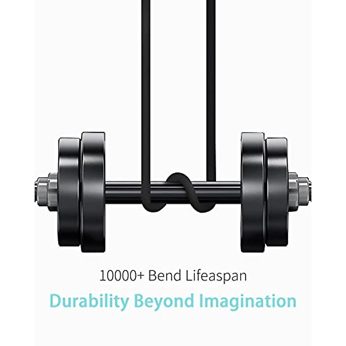 WindSwallow Fast Charger for Wireless Bluetooth Sports Earbuds, Earphone, Headphone, Gaming Headset, Speaker, Compatible with Bose Beats Sony JBL Sennheiser Cable Charging Cord USB-Micro 5ft