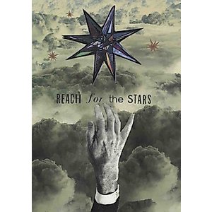 Away Laughing Paperworks Reach For the Stars Blank Card, 5" x 7", Set of 4