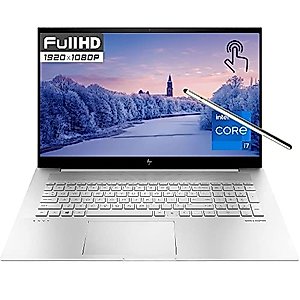HP 2023 Newest Envy 17.3" FHD Touchscreen Display Laptop, Intel Core i7-1255U, Backlit Keyboard, Finger Reader, W/ Stylus Pen -64GB DDR4 RAM, 2048GB PCIE SSD, - Windows 11 Home - Silver
