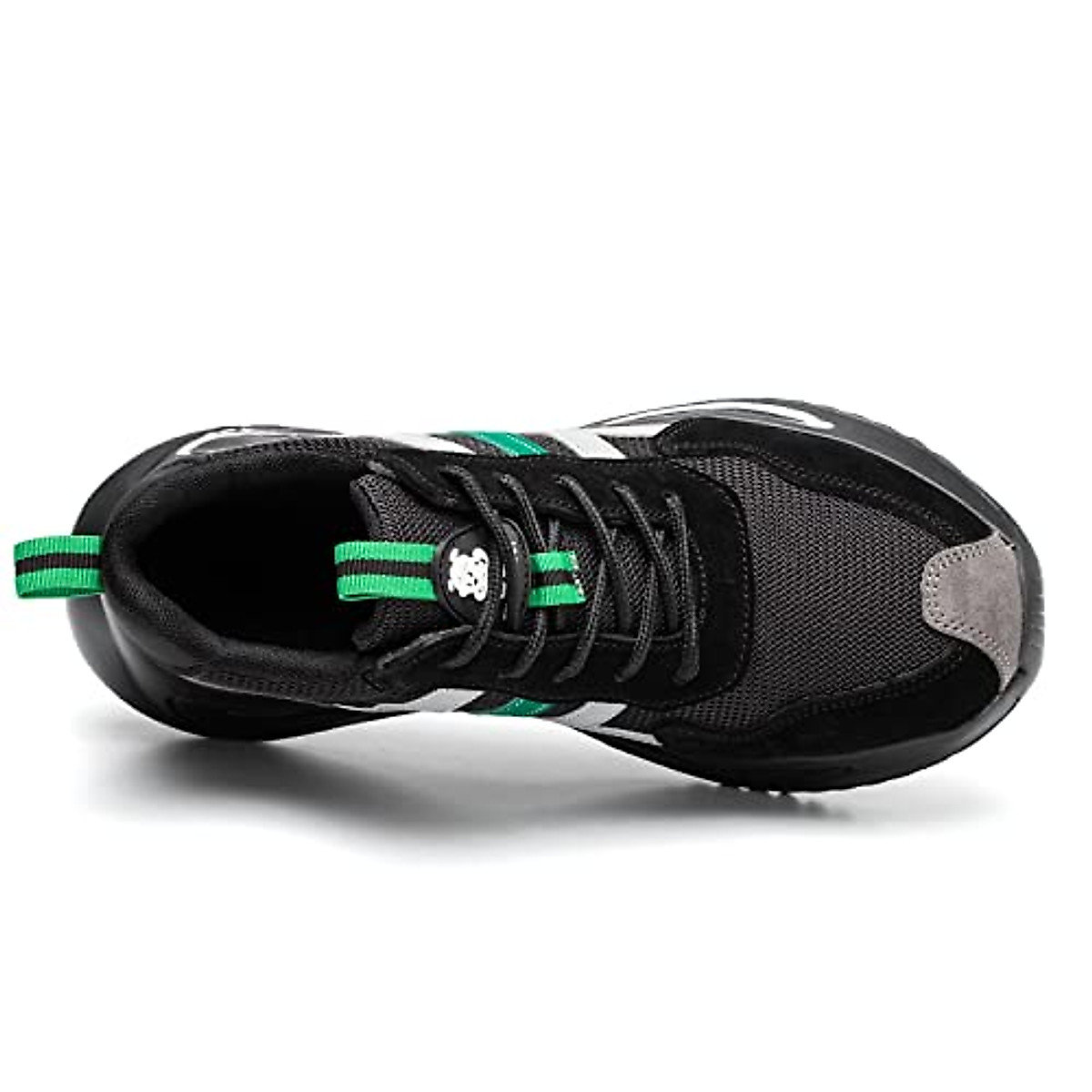 Withtens Steel Toe Shoes for Women Lightweight Tennis Shoes Breathable Safety Sneakers Slip on Shoes for Work Black Womens Steel Toe Boots (Black, 8)