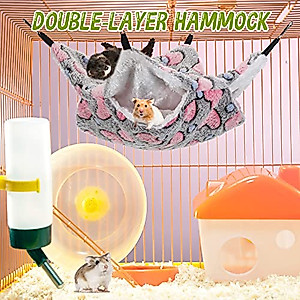 Silkfly 20PCS Guinea Pig Hammock Rat Hammock for Cage Pet Small Animal Hanging Hammock Hamster Ferret Bunkbed Hammock Cage Toy for Small Animals Chinchilla Parrot Sugar Glider Ferret Squirrel