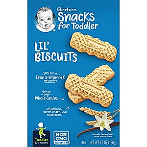 Gerber Snacks for Baby Lil Biscuits, 4.44 Ounce