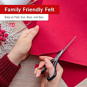 The Felt Store Craft Felt Assorted Sheets - 9" x 12" - 25-Piece Pack- Craft Fabric for DIY Arts & Crafts, Decorations - Soft and Durable Craft Felt - Crafting & Embroidery Material – Charcoal