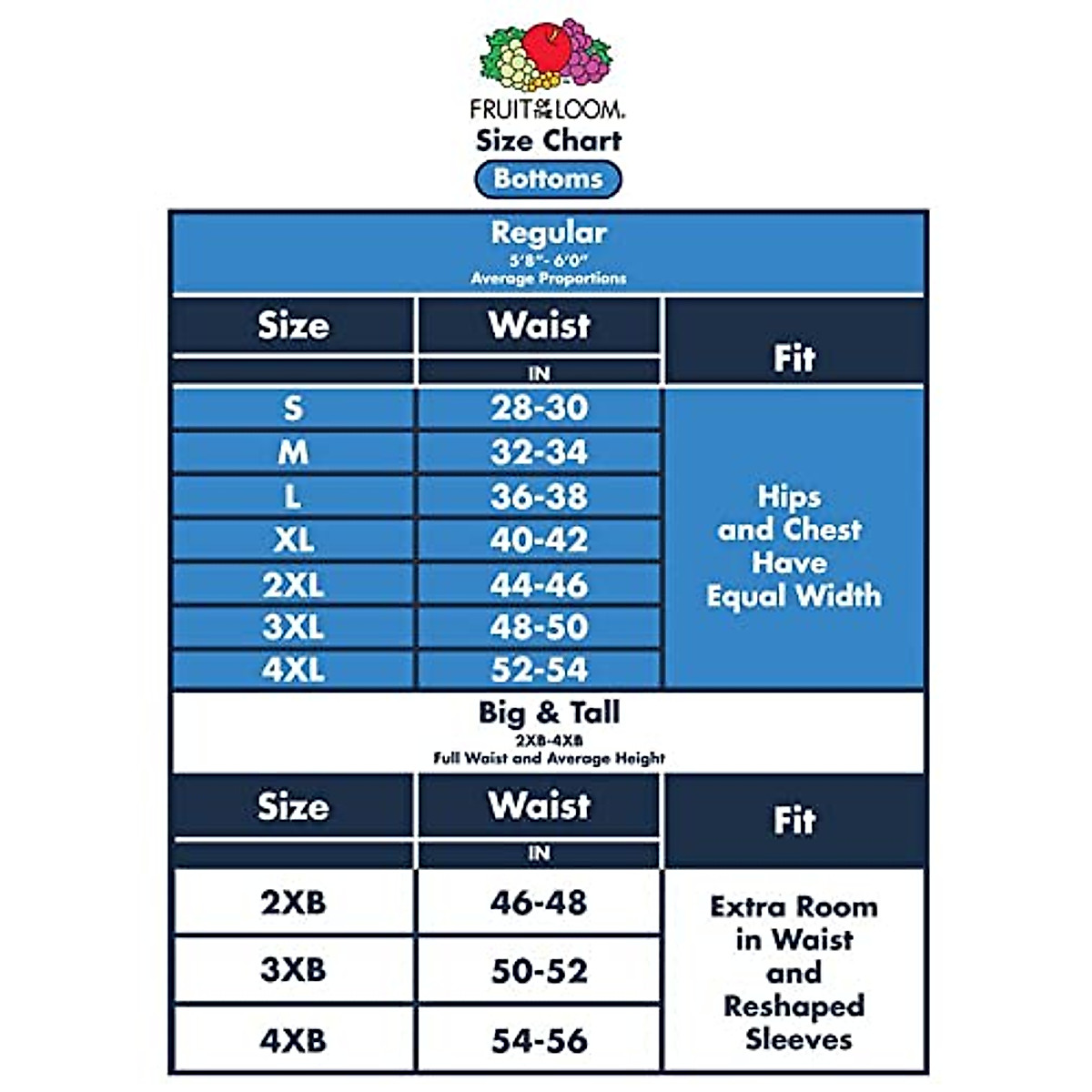 Fruit of the Loom Men's Eversoft Fleece Open Bottom Sweatpants with Pockets, Relaxed Fit, Moisture Wicking, Breathable, Navy, Medium