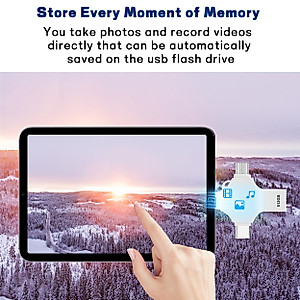 AOIRHLA 512GB USB 3.0 Flash Drive - 4 in 1 Memory Stick and Thumb Drive for Smartphones, Computers, Laptops, PCs, and Android - External Data Storage