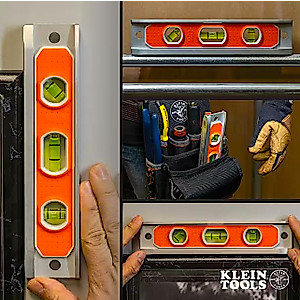 9 in. Aluminum Torpedo Level and Folding Utility Knife Tool Set