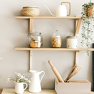 Aweyka 6 Packs Unfinished Wood Box in 5 Sizes Rustic Handles Wooden Box Storage Organizer Container Craft Box Nesting Treasure Boxes for Crafts Home Table Decoration