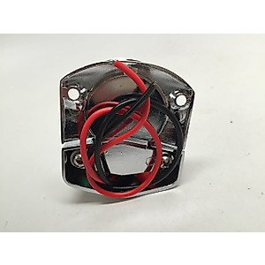 MARINE BOAT NAVIGATION RED GREEN CHROME PLATED HOUSING BI-COLOR BOW LIGHT BULB