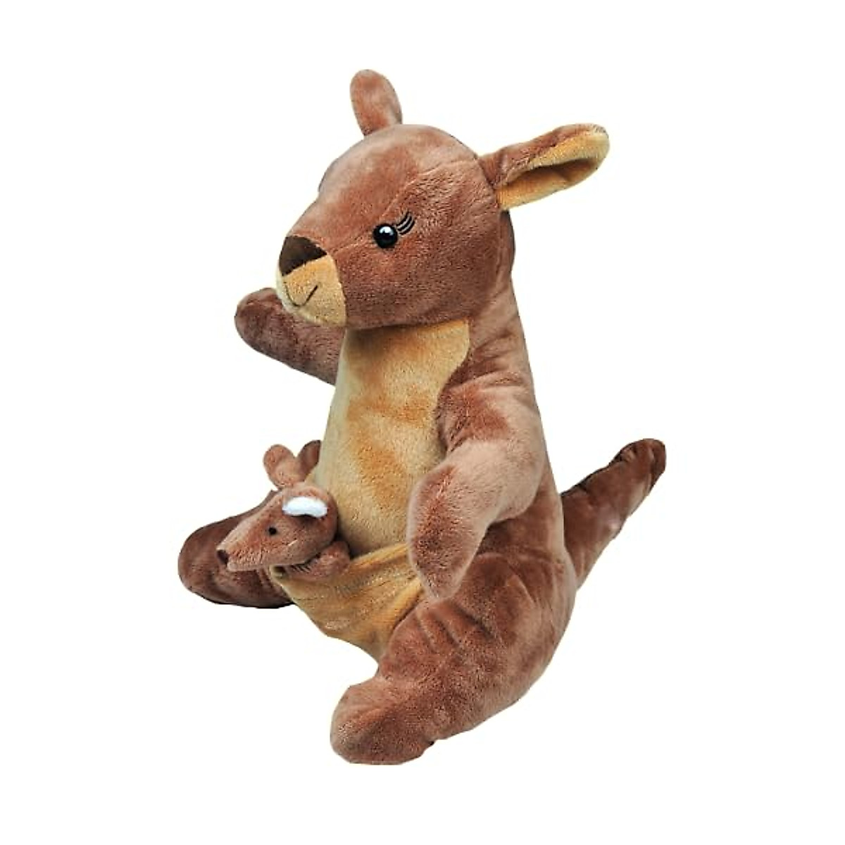 Jill & Joey Kangaroo Plush Toy - 16-Inch Stuffed Kangaroo with Joey for Kids 3 and Up – Soft Cuddly Plush Animal for Playtime, Snuggling, and Gifting