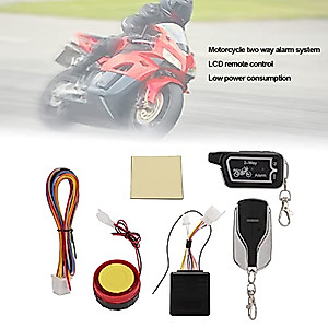 Anti Theft Remote Start System, Energy Saving Anti Robbery Vibration Sound Alert LCD Remote Control Motorcycle 2 Way Alarm System for Motorbike