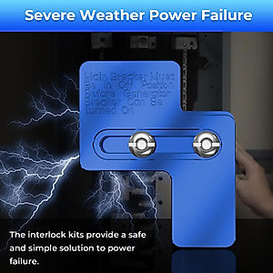 MOTOQUEEN Generator Interlock Kit for Siemens 100 Amp | Murray 100 Amp Panel Breaker Interlock Kit for Generator