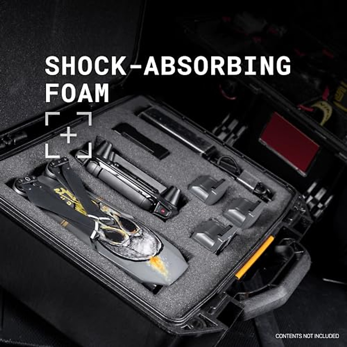 Vault by Pelican – V550 Multi-Purpose Hard Case with Foam for Equipment, Electronics Gear, Camera, Drone, and More (Black)