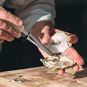 TIKUSAN Professional Oyster, Clam and Shellfish Shucking Knife 3.8" Total Length 8.3" Made in Japan