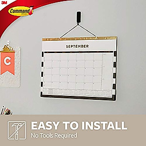 Command 17034MB-EF Medium Matte Black Hook-17034MB, One Size