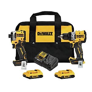 DEWALT - DCK2051D2 20V MAX XR Brushless Lithium-Ion 1/2 in. Cordless Drill Driver and Impact Driver Combo Kit with (2) Batteries