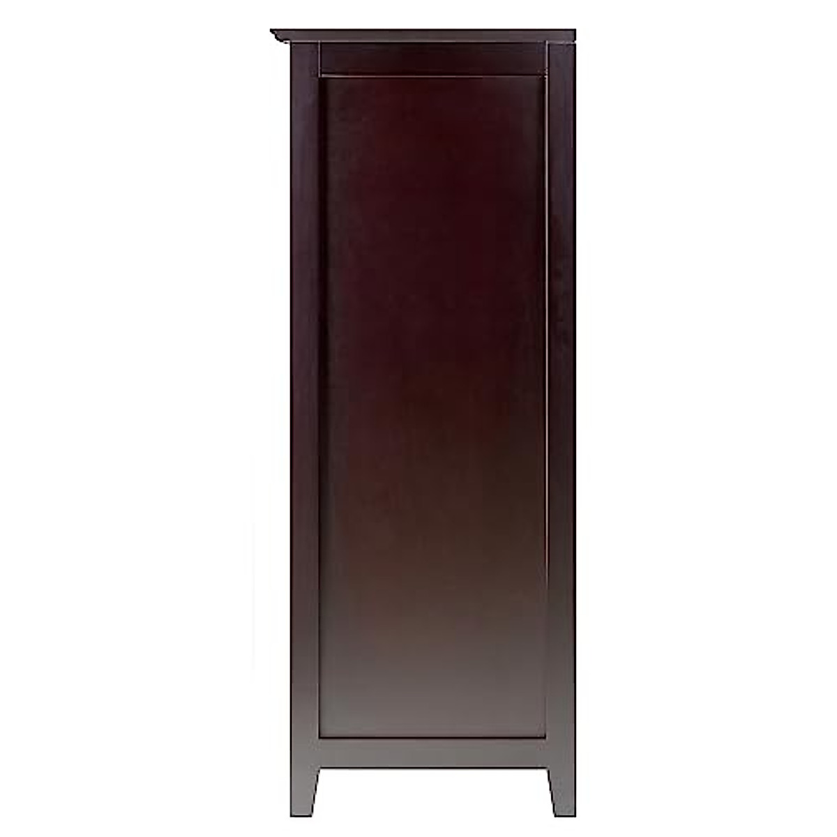 Winsome Bordeaux Modular Wine Cabinet X-Panel, Dark Wood Finish (92442)