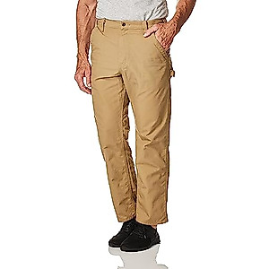 Carhartt Men's Loose Fit Canvas Utility Work Pant, Dark Khaki, 36W x 32L