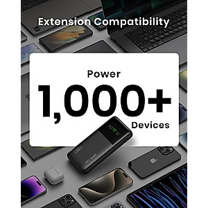 INIU 140W Power Bank, 27000mAh High Capacity Laptop Portable Charger, USB C in&Out Tablet Powerbank, Smart Digital Display Phone Charger Compatible with iPhone 16, iPad, MacBook, Laptop etc.