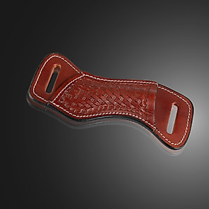 Leather Knife Sheath for Belt Pocket Folding Knife Holder Compact Draw Knifes Carrier EDC Leather Sheath for Folding Knife Holster