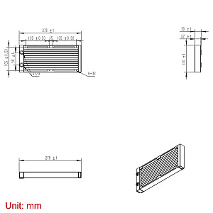 CLYXGS Water Cooling Radiator, 12 Pipe G1/4 Thread Heat Row Radiator 12 Pipe Aluminum Heat Exchanger Radiator for PC CPU Computer Water Cool System 240mm Black