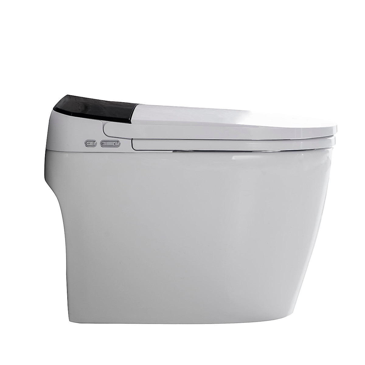 WinZo Elongated Smart Toilet With Bidet Built In, Auto Flush/Foot Sensor,Heated Seat, Warm Water & Dry Air,Self Cleaning Powerful Flush 1.28 GPF For Modern Bathroom
