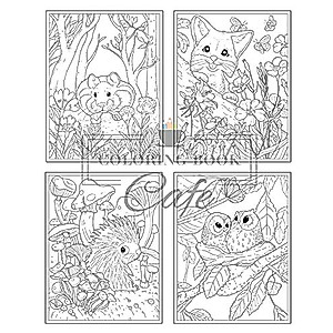 Baby Animals Coloring Book: An Adult Coloring Book Featuring Super Cute and Adorable Baby Woodland Animals for Stress Relief and Relaxation Vol. I