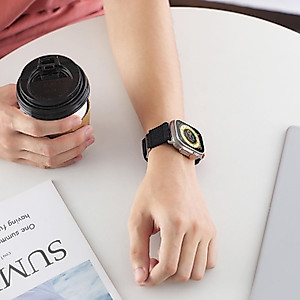 Trail Loop for Apple Watch Band 49mm 45mm 44mm 42mm Women Men, iWatch Bands Sport Strap Nylon Bracelet Wristband for Apple Watch Ultra Band Series 8 Series 7 Series SE2 SE 6 5 4 3 2 1, Black