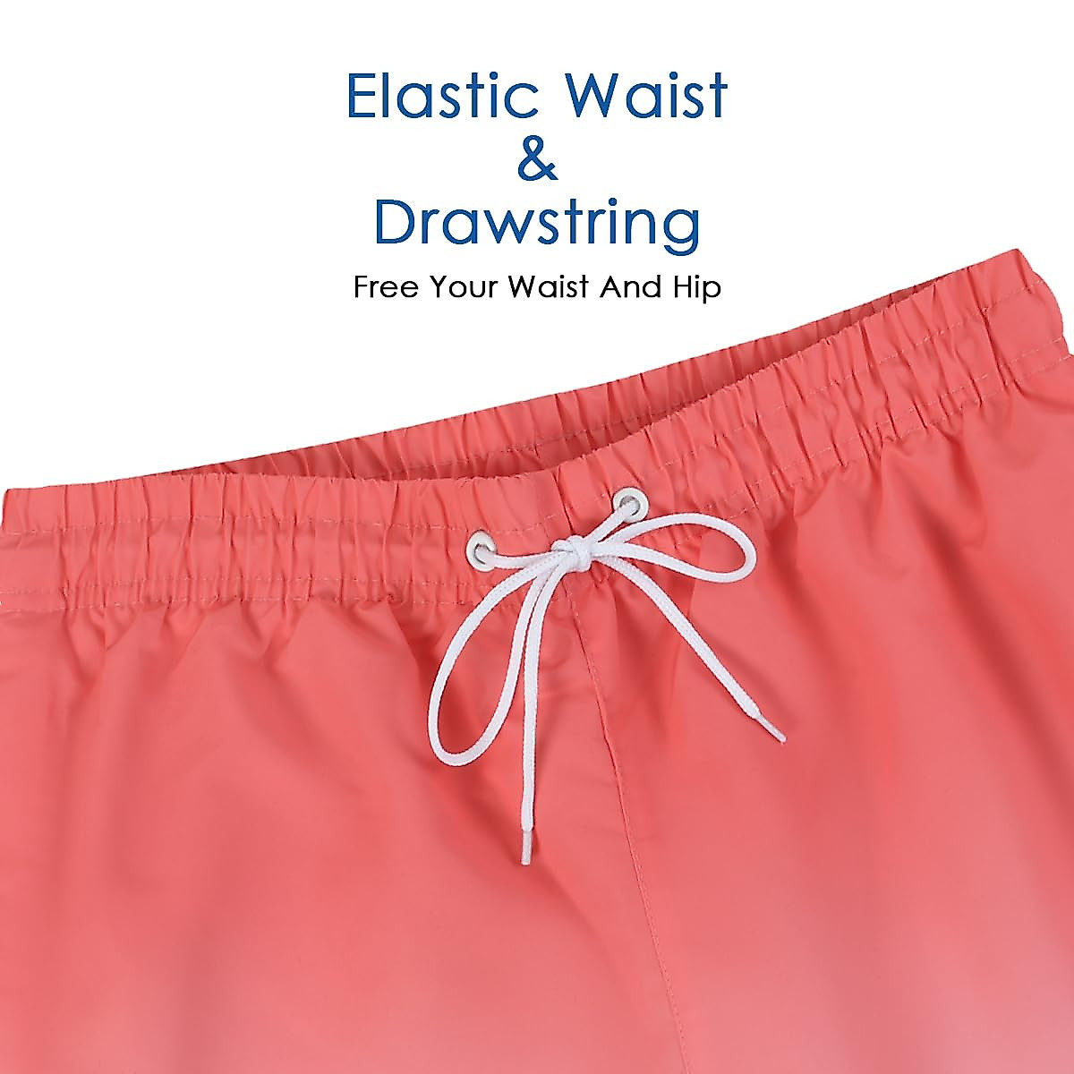 CASELAND Mens Swim Trunks Quick Dry Swim Shorts with Mesh Lining Beach Shorts with Pockets Funny Swimwear Bathing Suits