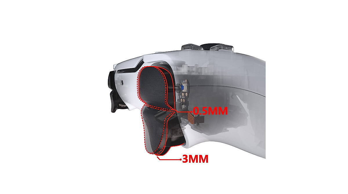 eXtremeRate Tactile Version Clicky Hair Trigger Kit for PS5 Controller ...