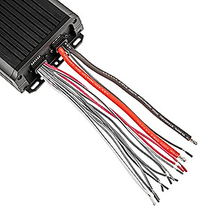 NVX MVPA6 Marine-V Series 6-Channel Bridgeable Micro Class D Compact Car Amplifier (900W Total RMS) | IPX67 Waterproof Rating