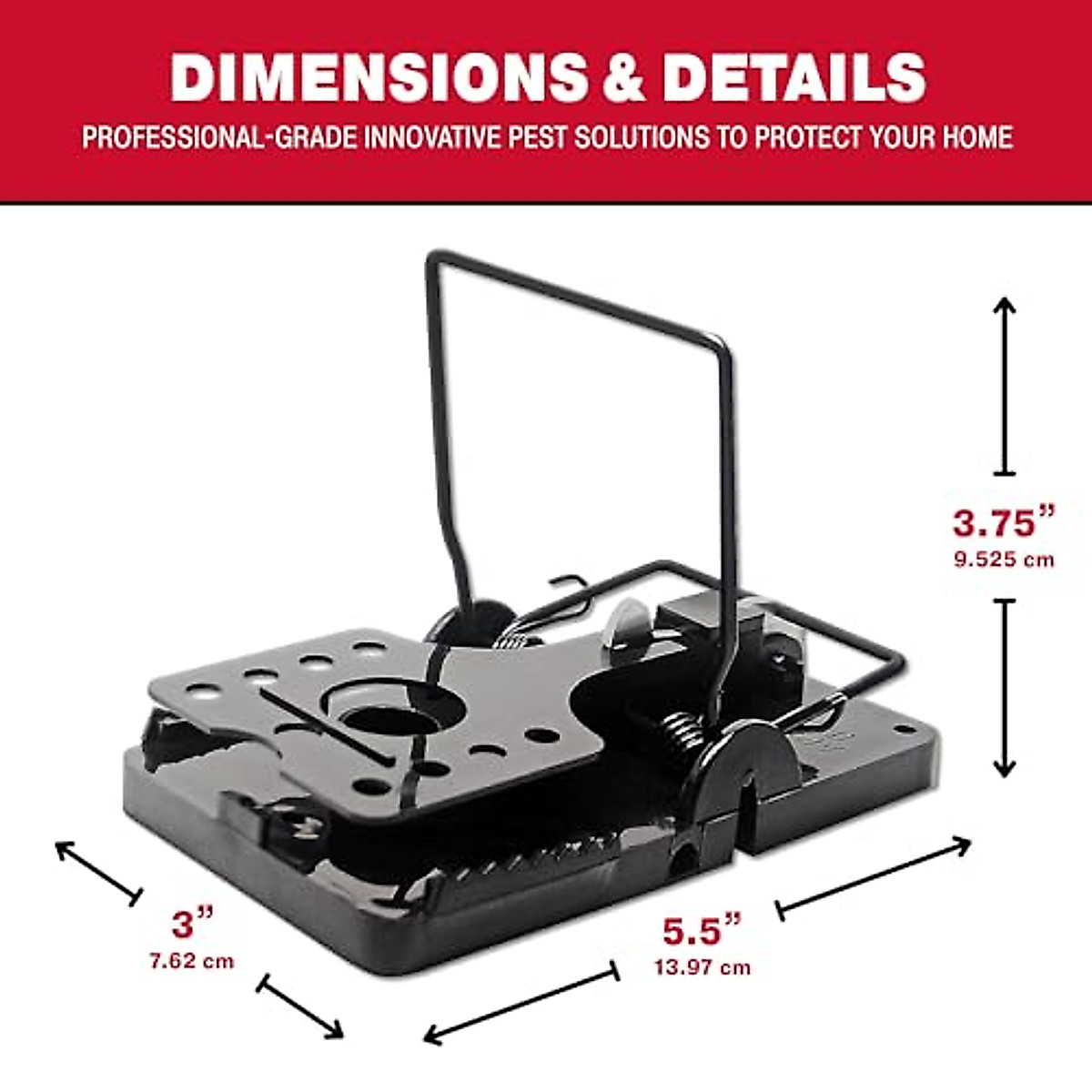 Catchmaster The Claw Quick Set Rat Snap Trap 6-Pk, Mouse Traps Indoor ...