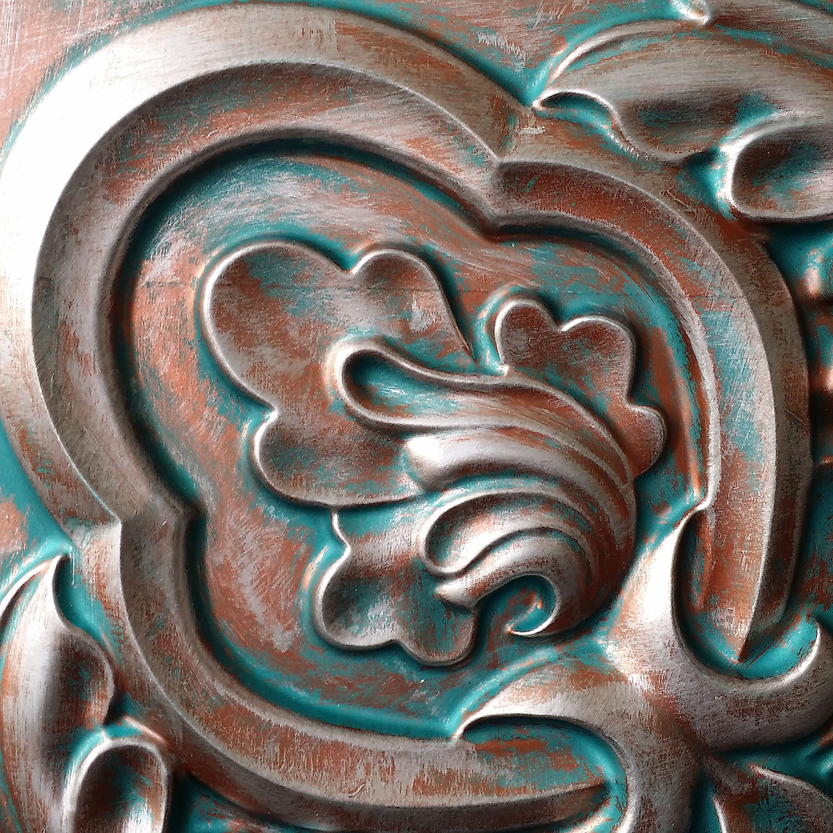 PLASTDECOR Tin Ceiling Tile Faux finishes Green Rust Copper PL30 Pack of 10pcs