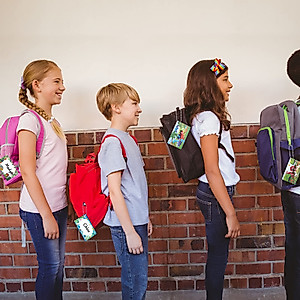 36 Set Kids Tags Personalized Waterproof Name Tag Reusable Backpack Tags Plastic Writable Child Id Bag Tags with Chain Attachments Name Labels for School Luggage Lunch Box Ocean Dinosaurs Jungle