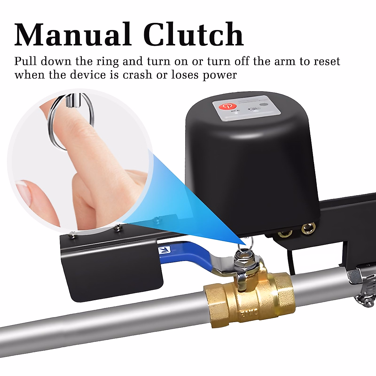 Owfeel WIFI & Bluetooth Smart Water Valve, Shutoff WIFI Control Water Valve Compatible With Alexa, Google and Application Program iOS/Android