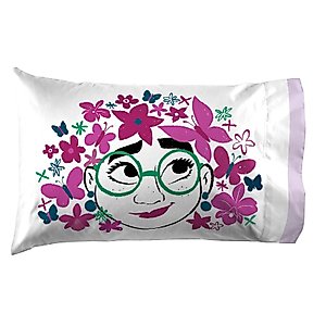 Disney Encanto The Magical Madrigal Sisters 1 Single Reversible Pillowcase - Double-Sided Kids Super Soft Bedding (Official Disney Product)