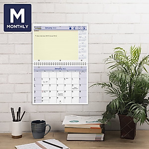 2022 Wall & Desk Calendar by AT-A-GLANCE, 11" x 8", Small, Monthly, Wirebound, QuickNotes, Daily Blocks 1-1/4” x 1-1/4” (PM5028)