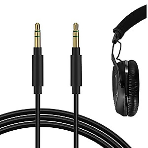 Geekria QuickFit Audio Cable Compatible with Master & Dynamic MG20, V-Moda, TREBLAB, SMS Audio, Koss, HiFiMAN, Grado, Ghostek Cable, 3.5mm Aux Replacement Stereo Cord (4 ft/1.2 m)