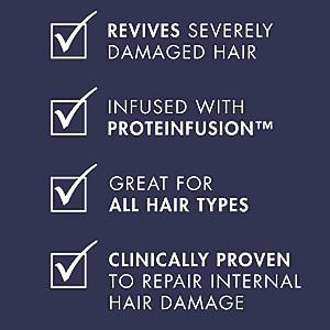 Nexxus Keraphix Shampoo and Conditioner and 3 Hair Repair Masks Treatment System (5 Pack) , Damaged Hair Treatment 33.8 oz, 2 Count & 1.5 oz, 3 Count