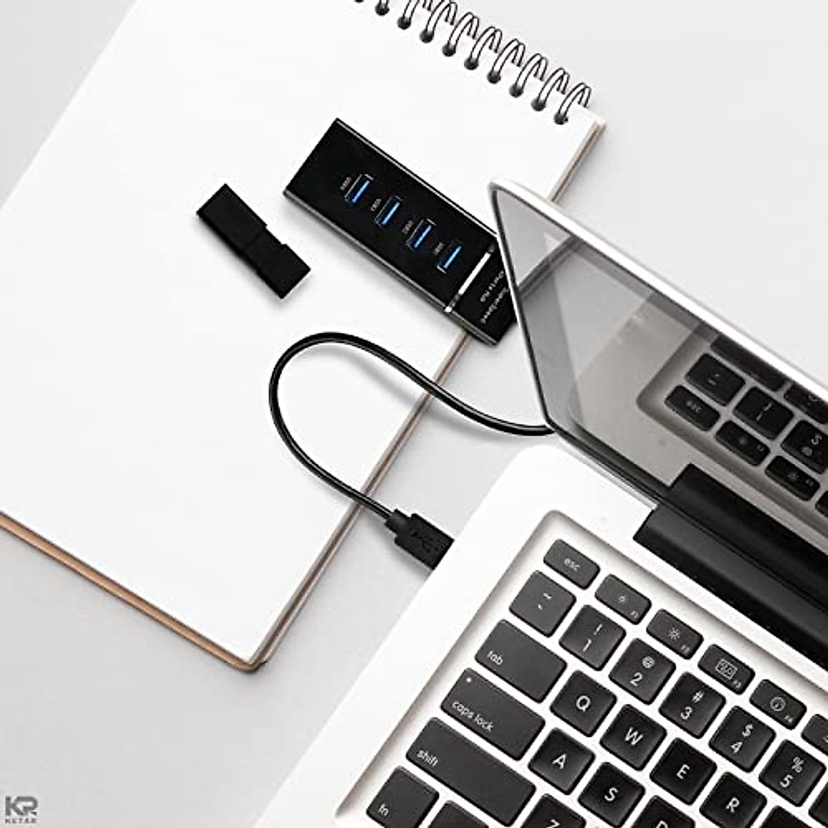 USB Hub 3.0 Extra USB Ports for Laptops - PC USB Extension Cable 4 Multiple USB Port for Laptop USB Port Expander USB Adapter - Computer Networking Hubs Gaming Accessories 3.0 Flash Drive Adapter