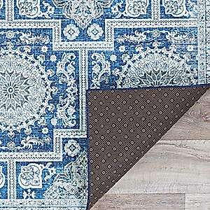 Couristan Pasha Sari Area Rug, 8' x 10', Sapphire Blue