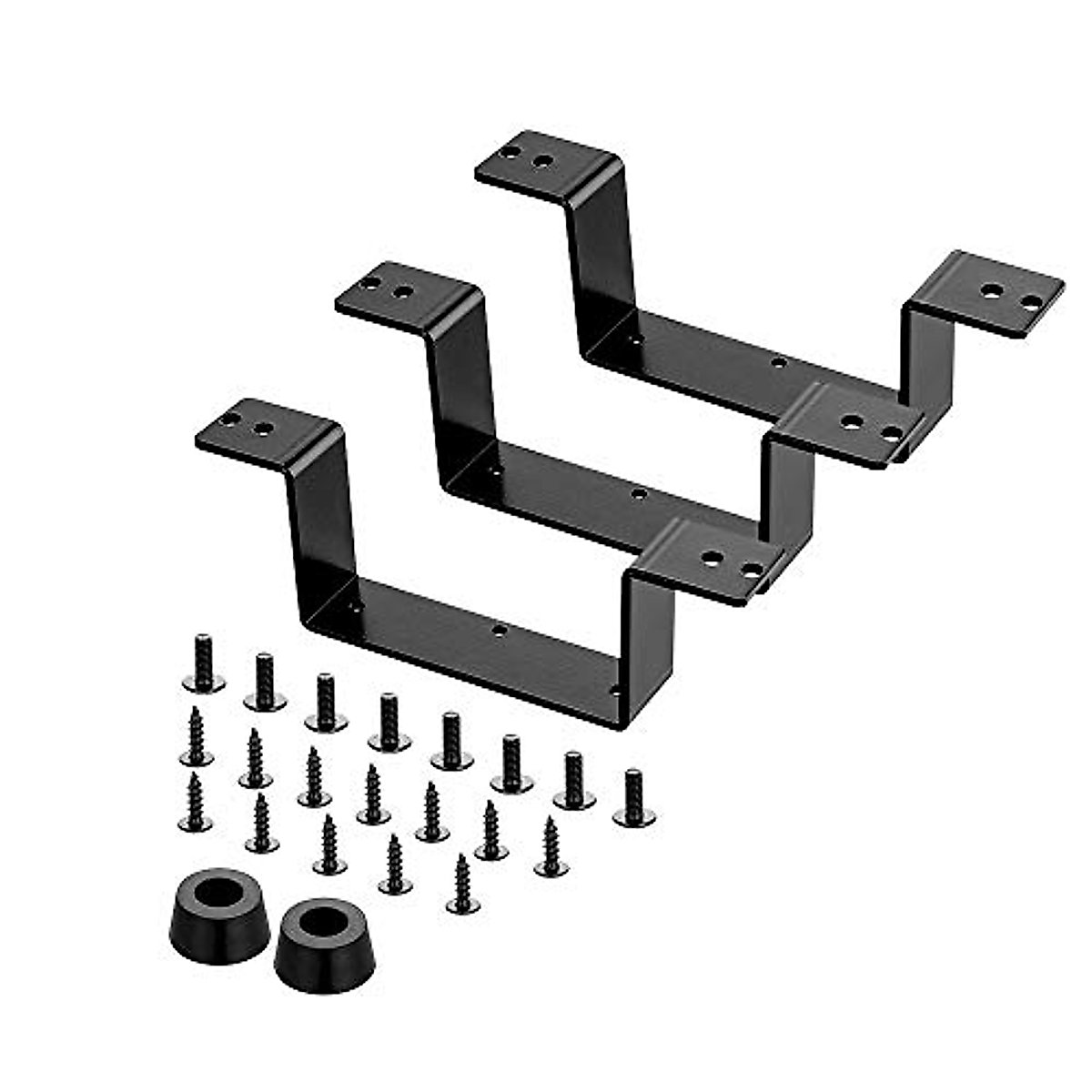FERSGO Under Desk Keyboard Tray Track Elevation Kit for 30" x 24" Desk - Easily Install Undermount Tray for Maximum Comfort and Better Posture Even with Desk Underside Bars