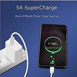 Super Charging Cable Replacement for Huawei P30 Pro 5A Supercharge USB Type C Cable, 6.6FT Super Fast Charge Type-C Cable for Huawei P20 Pro, Mate 20 Pro, Mate 10, P10 Plus, Mate 20 (6.6FT 2 Packs)